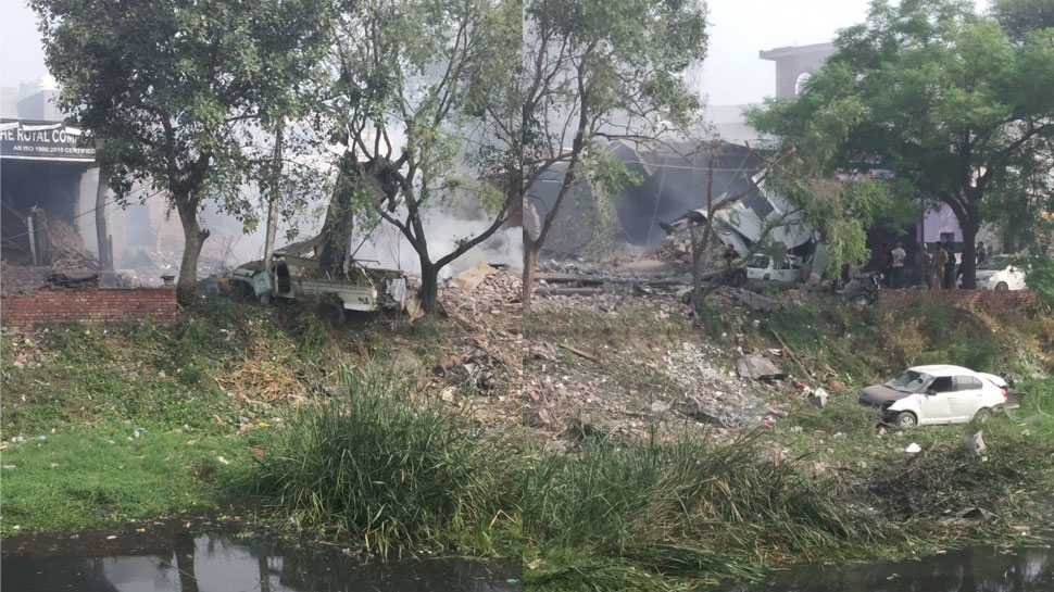 Fire breaks out in crackers factory, 16 dead | ಪಂಜಾಬ್‌ನ ಪಟಾಕಿ ...