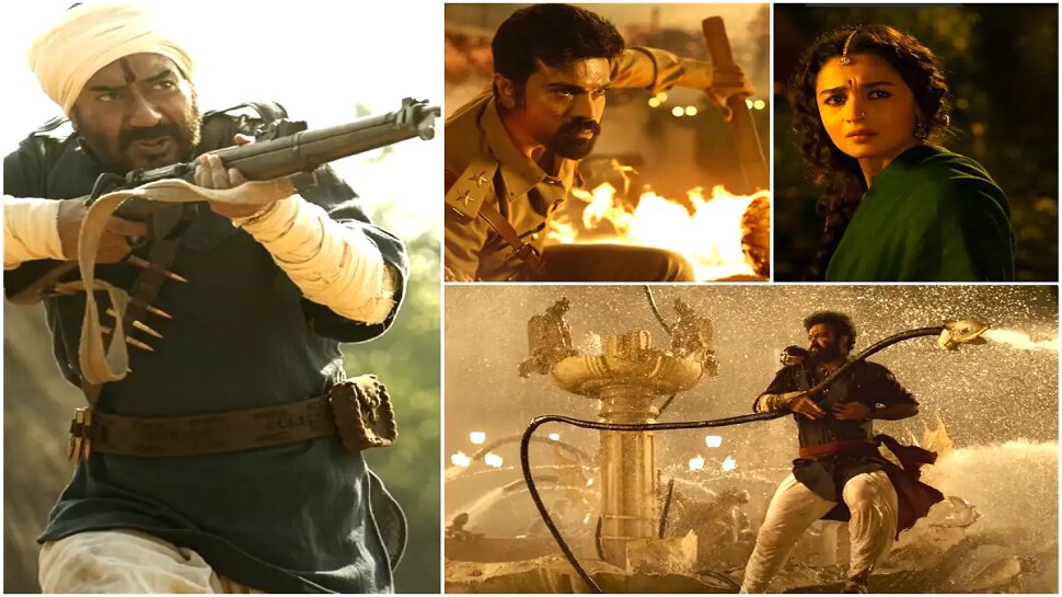 RRR Glimpse Out: teaser out ram charan jr ntr alia bhatt samantha ruth ...