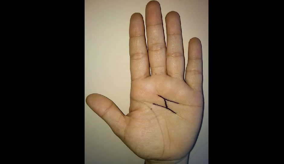if you have this sign on palm will get all success at the age of 40 ...