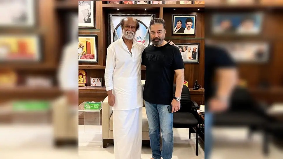 Kamal Haasan meets Rajinikanth ahead of Vikram movie release | ವಿಕ್ರಮ್ ...