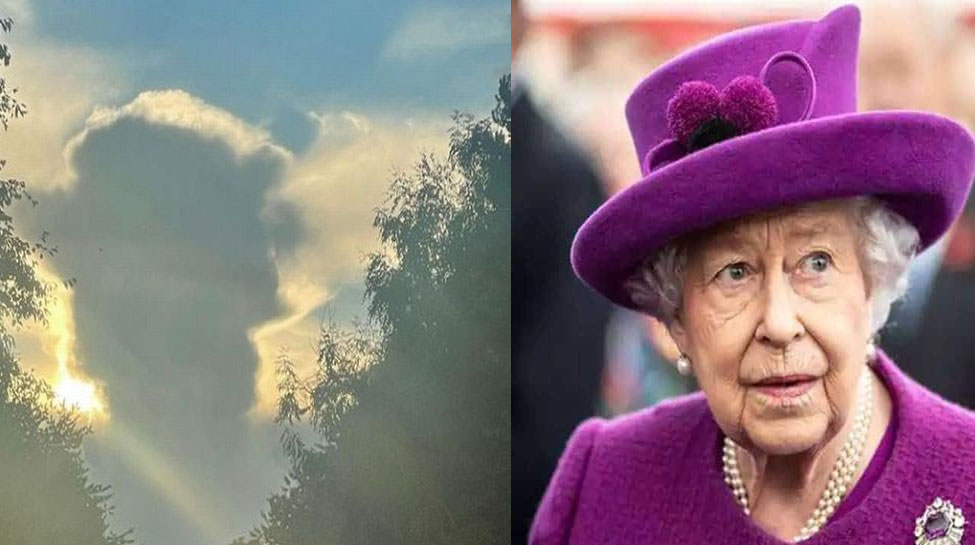 A picture of Queen Elizabeth suddenly appeared in a cloud| Clouds Form ...