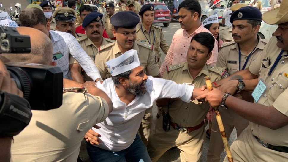 Karnataka govt repairing roads for PM Narendra modi not for the ...