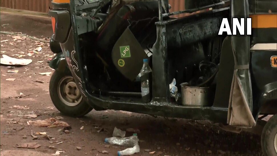 A cooker blast was reported inside a moving auto-rickshaw in Karnataka ...