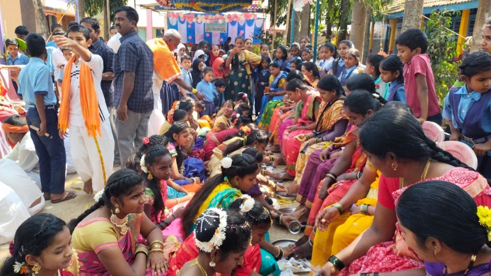 Rattihalli Government Primary School, which is a model for the whole ...