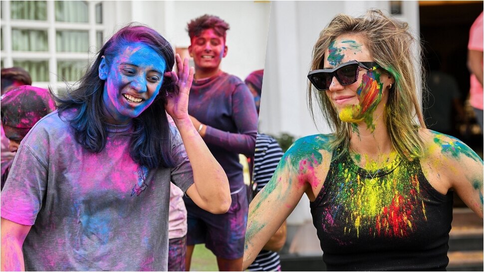Royal Challengers Bangalore Womens team celebrated holi festival ...