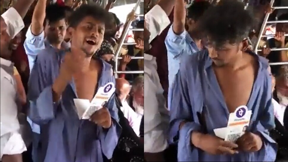 Beggar Begging with QR code in hand video goes viral | ಇಲ್ಲೊಬ್ಬ ಡಿಜಿಟಲ್ ...