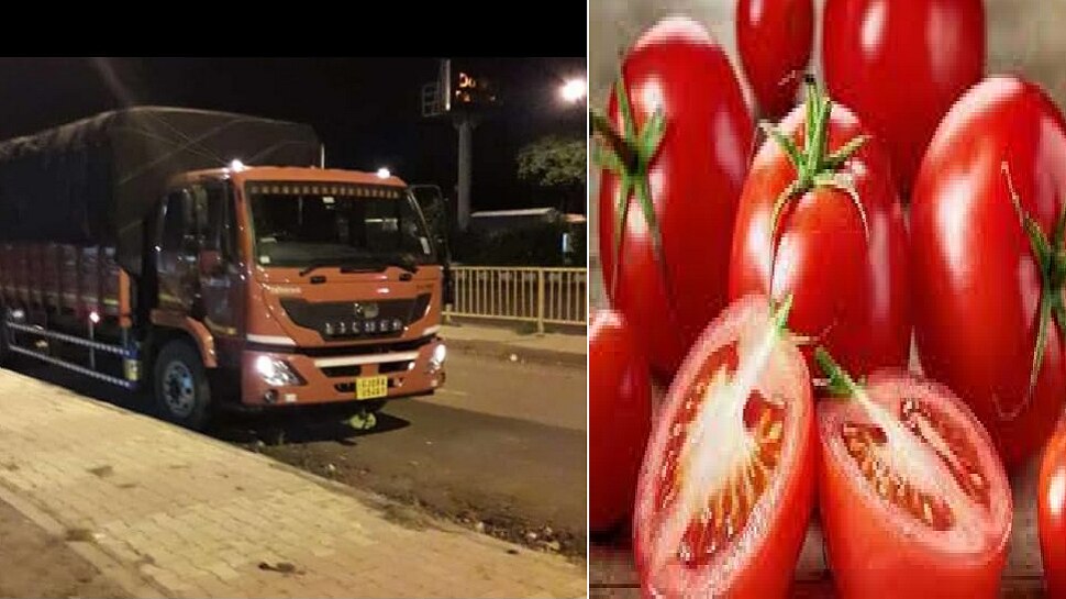 Tomato Lorry: The tomato lorry that was missing from Kolar was found in ...