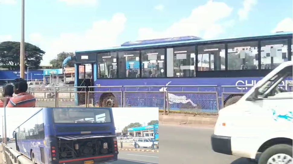 Hubballi-Dharwad BRTS: Two Chigari Bus broke down on the same road Near ...