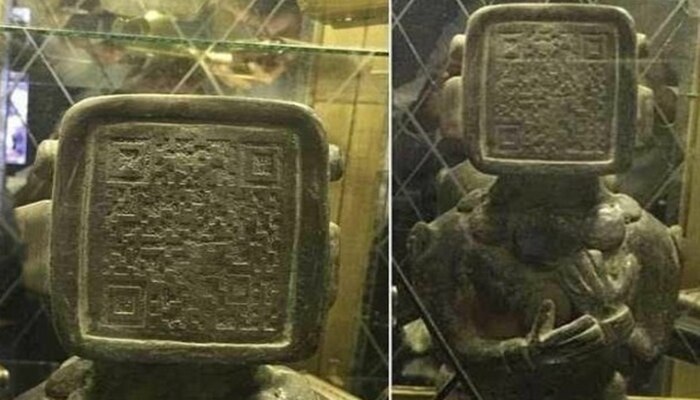 viral qr code statue photo is trending on social media platform saying ...
