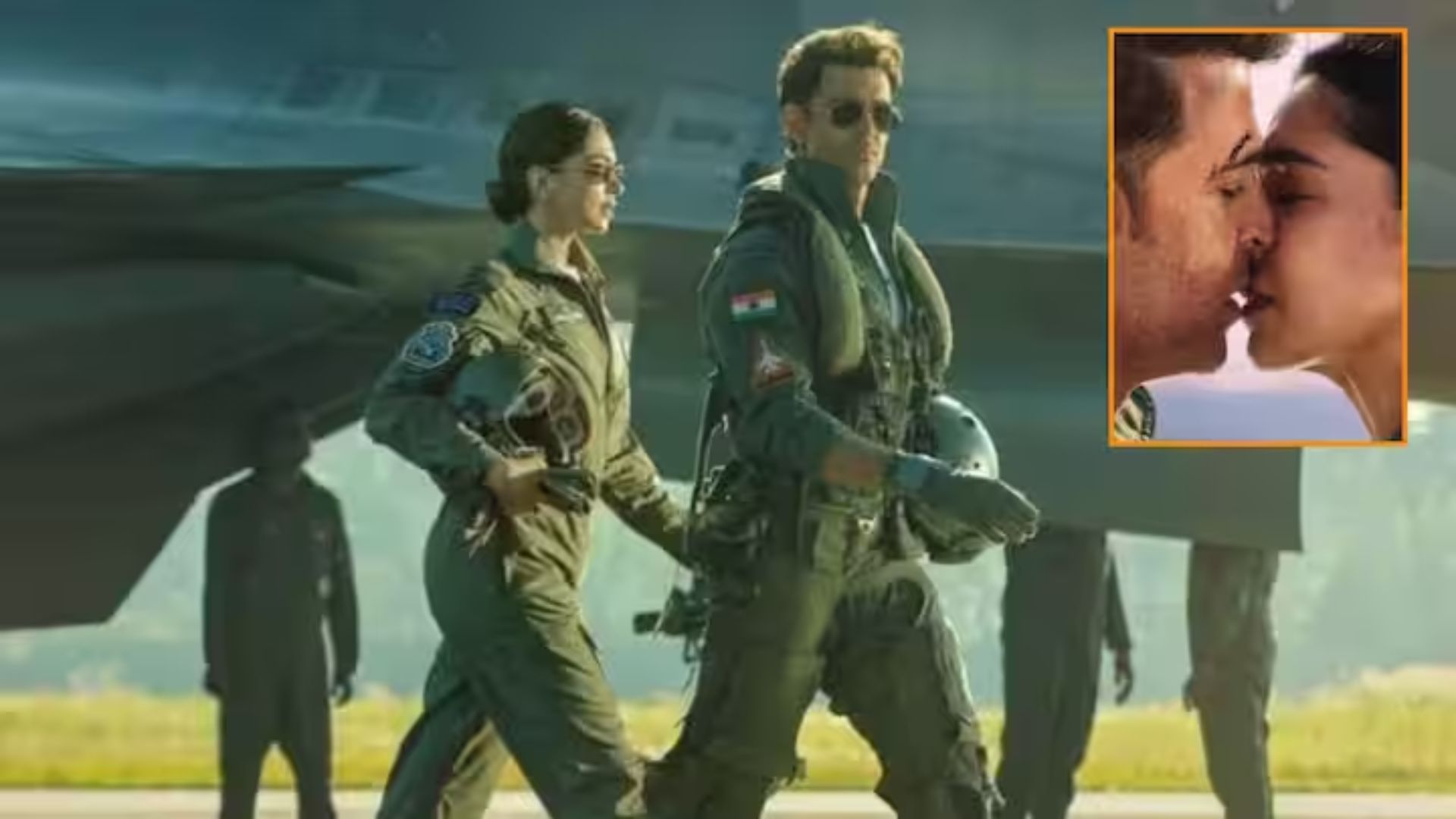 Fighter: Lip lock scene in Fighter Legal notice from Indian Air Force ...