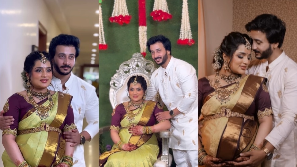 Satya Serial Sagar Biligowda Wife Siri raju Baby Shower Sagar Biligowda ...