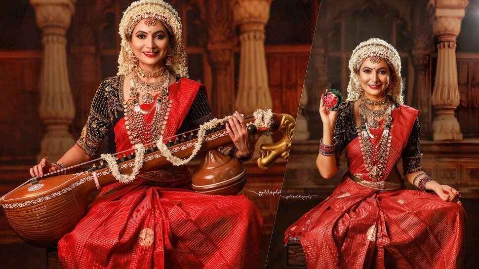 Shwetha Prasad New Photoshoot In Mangalore Kudhroli Sharada Devi Look ...