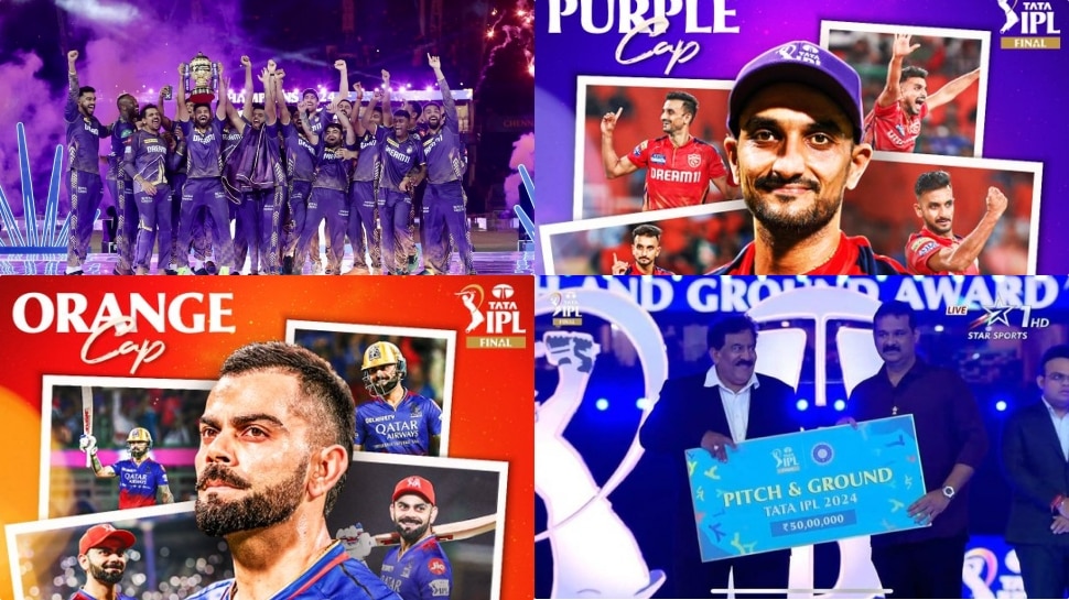 IPL 2024 : ಈ ಟೂರ್ನಿಯಲ್ಲಿ ಯಾವೆಲ್ಲಾ ಪ್ರಶಸ್ತಿ ಯಾರಿಗೆ, ಯಾವ ತಂಡಕ್ಕೆ ಕಂಪ್ಲೀಟ್ ...