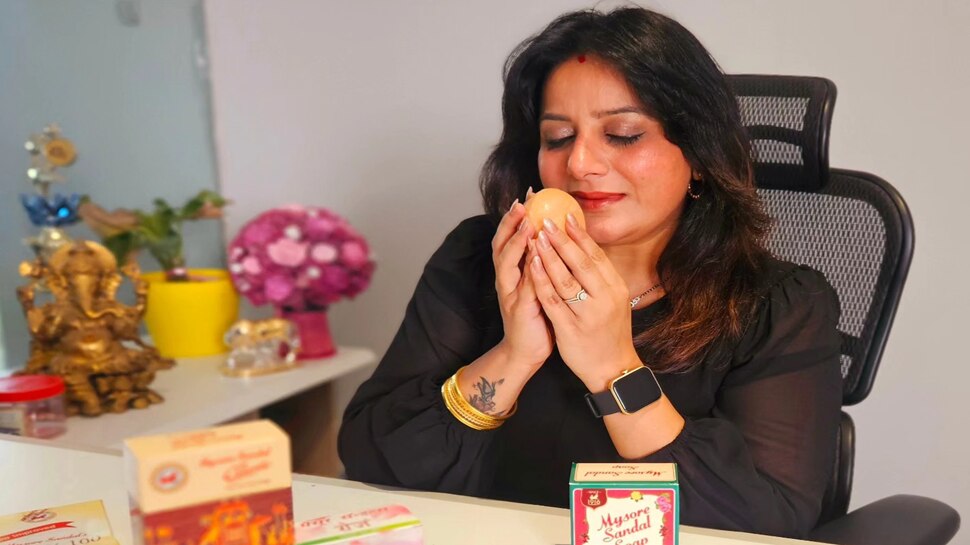 Actress Pooja Gandhi asked to share memories with Mysore sandal soap ...