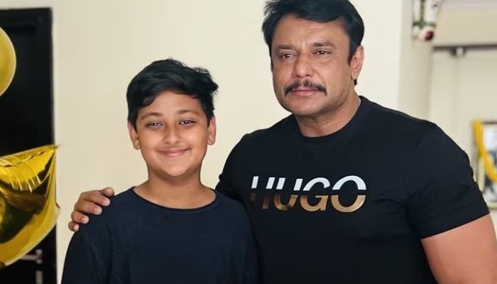 Darshan Thoogudeepa son Vinish post on Fathers day | ತಂದೆ ದರ್ಶನ್‌ಗೆ ...