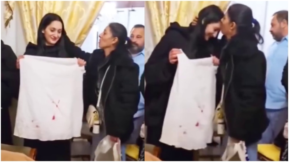 turkish groom virginity test tradition video goes viral | ಮೊದಲ ರಾತ್ರಿ ...