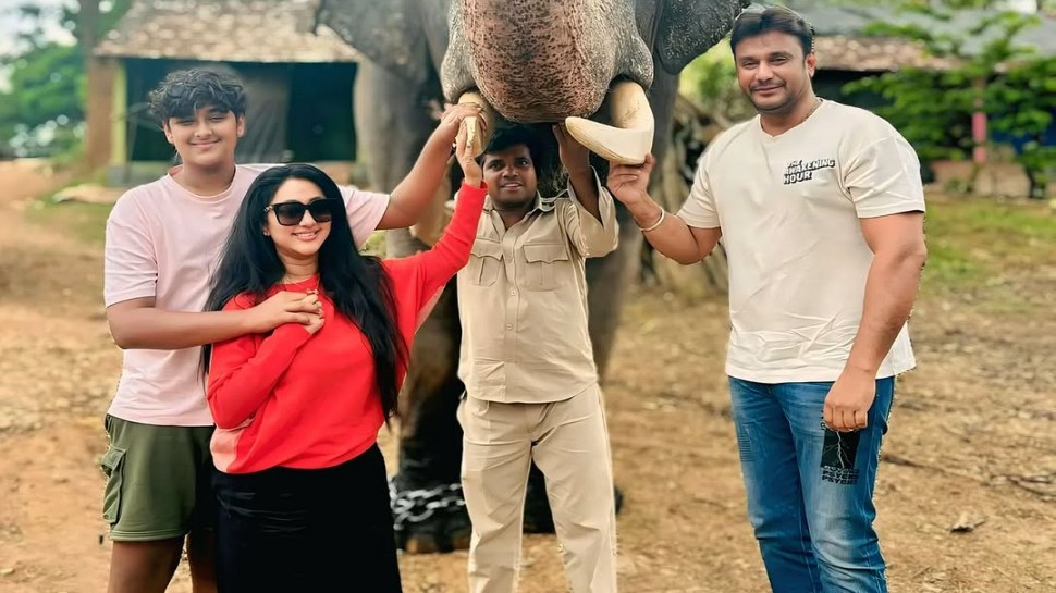 Darshan Thoogudeepa call his wife Vijayalakshmi with a cute nick name ...