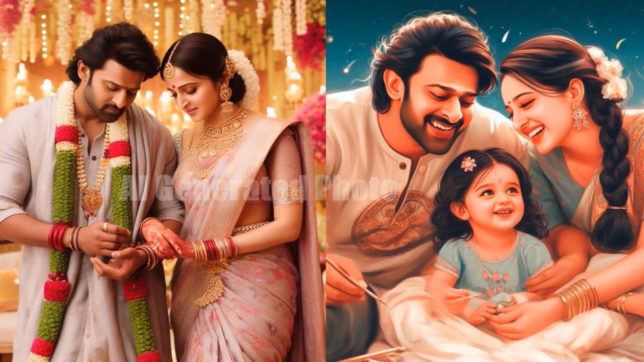 AI-generated photo of Prabhas and Anushka Shetty married and with three children goes viral ...