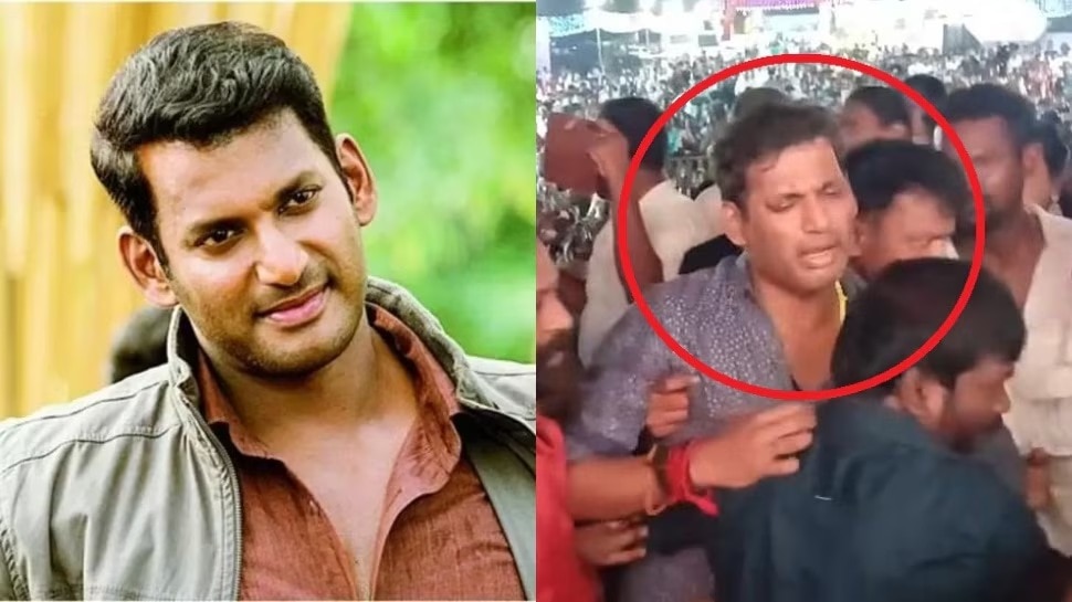 Actor Vishal Collapses on Stage During Transgender Beauty Contest in ...