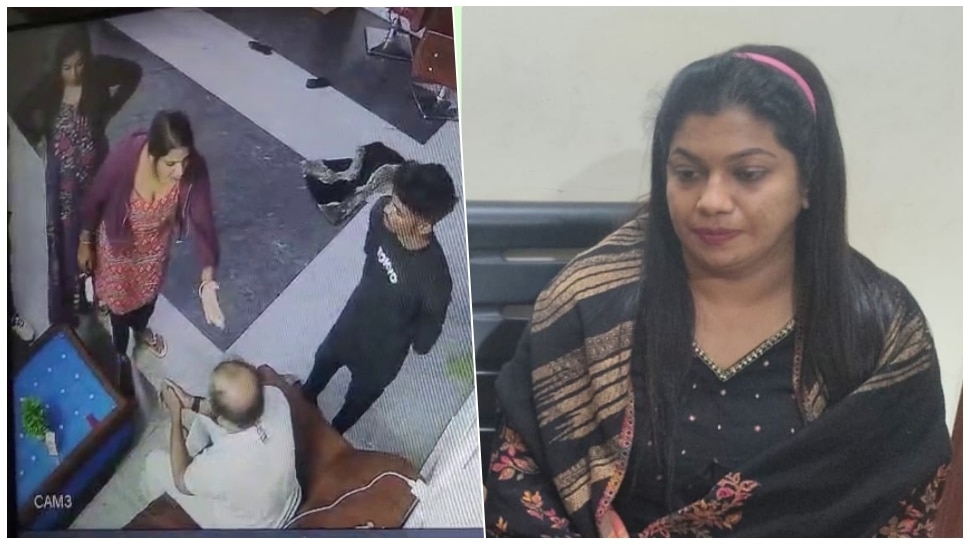 lady rowdy attack on spa owner in bangalore | ಕೈಯಲ್ಲಿ ಪಂಚ್, ಬಾಯಲ್ಲಿ ...