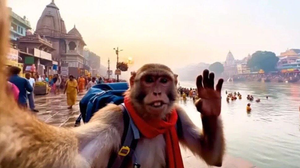 New sensation in social media monkey doing vlogging goes viral on ...