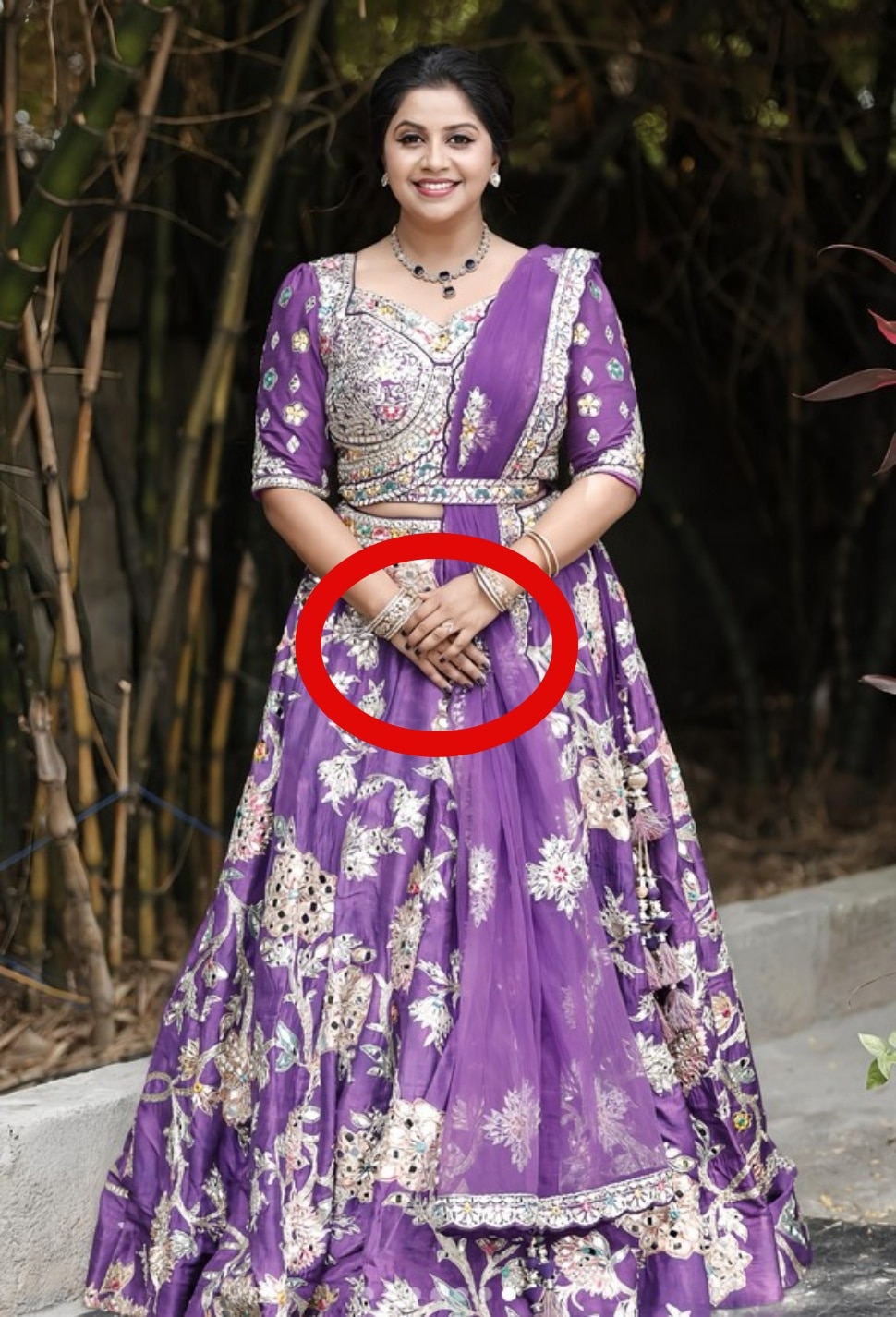 A wedding ring worn by a married woman from the Bunt community is seen ...