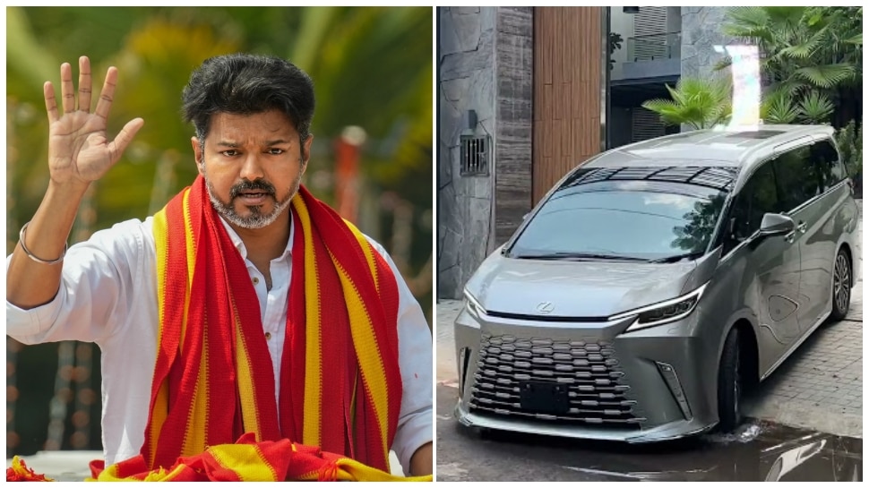 Vijay rally Stampede actor politician Vijay Lexus LM 350h car specility ...
