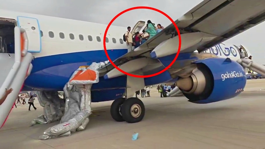 indigo flight emergency smoke 230 passengers evacuated in KIA ...
