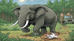 Latest Kannada News watcher elephant attack, watcher elephant attack ...