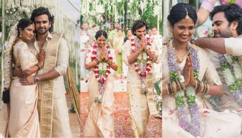 Geetha serial actress Bhavya Gowda shines in traditional look in saree ...