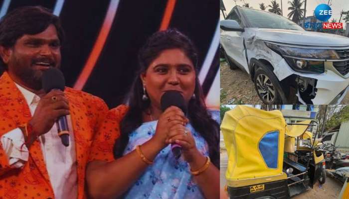 Comedian Tukali Santhosh's car collides with an auto: The injured auto ... Comedian Tukali Santhosh's car collides with an auto: The injured auto ...